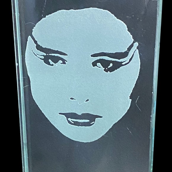 Art | Glass Etching Engraving Face Portrait Art Paperweight Numbered ...